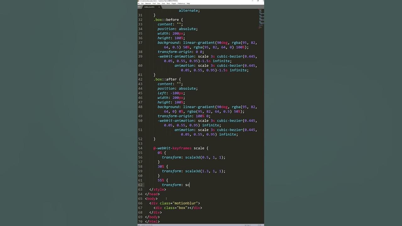 Css Motion Blur In Html Shorts Html Css Coding Asmr Code Animation Trending Tutorial