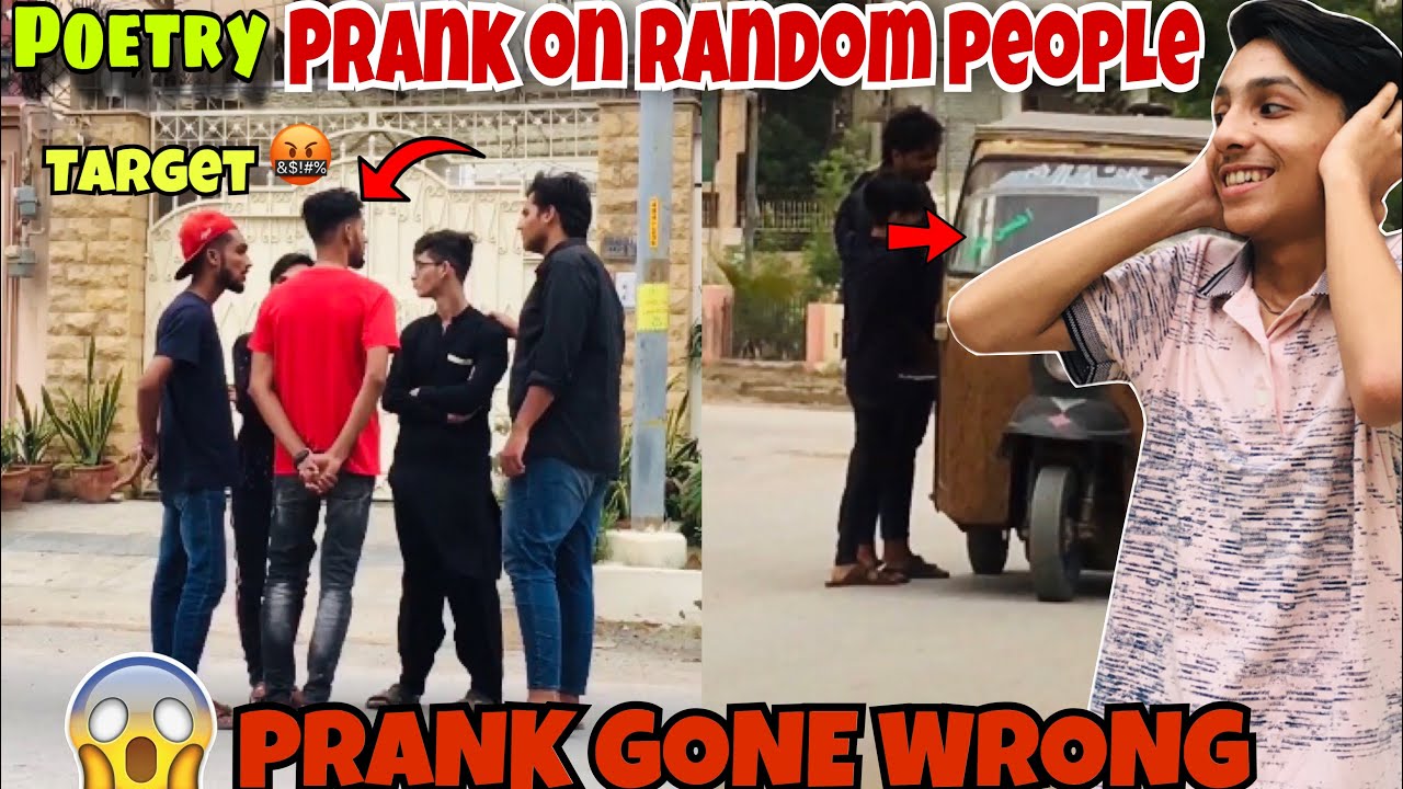 SAD POETRY PRANK ON RANDOM PEOPLE PRANK GONE WRONG 😰{ Public Reaction ...