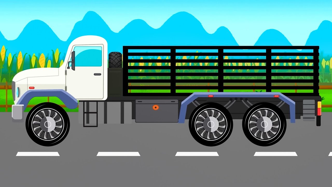 Transport Truck Formation+More Vehicle Videos for Kids - YouTube