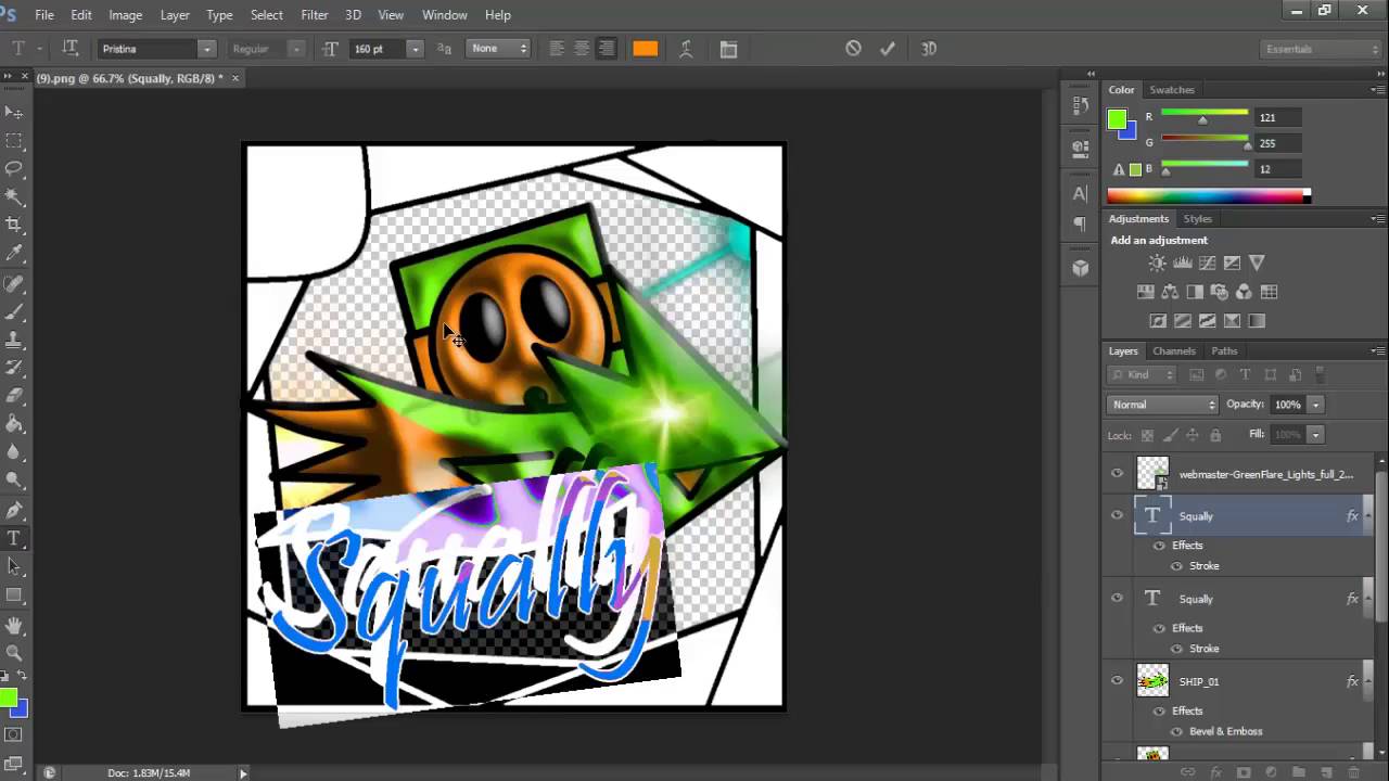 [SPEEDART] How I Make My GD Logos! - Squally - YouTube