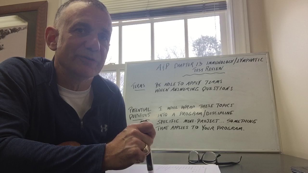 Mr. Spano A&P Chapter 13 Lymphatic/Immune “Test” Guidelines - YouTube