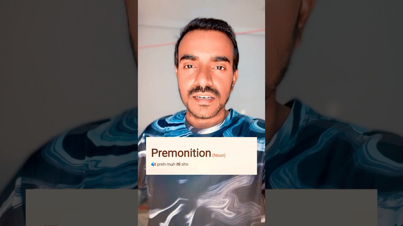 PREMONITION आज का दूसरा word 🙏🏻| Banking | SSC | Vocabulary | # ...