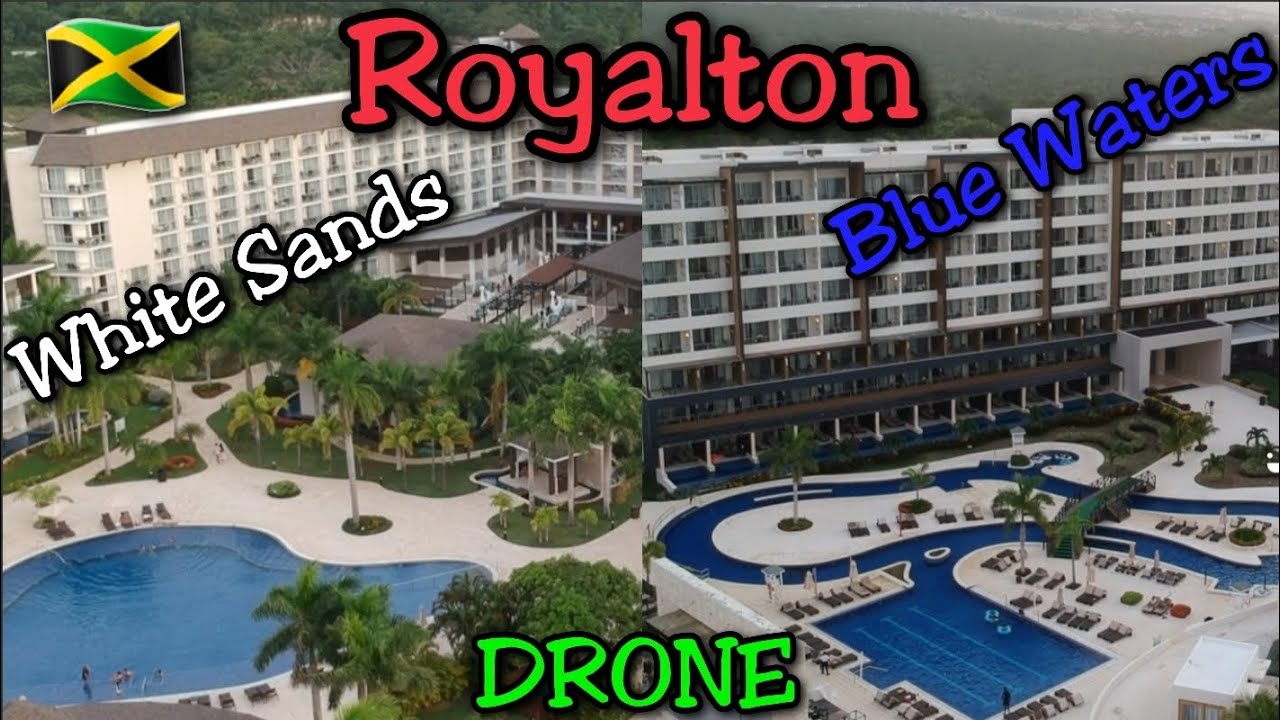 Hideaway at Royalton Blue Waters Pool & Beach by DRONE - YouTube