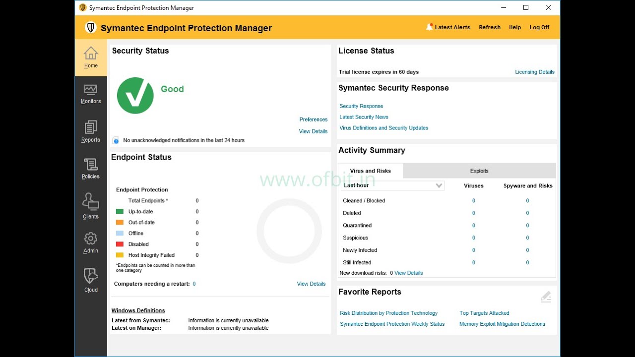 Overview || Symantec endpoint protection manager console in Hindi ...