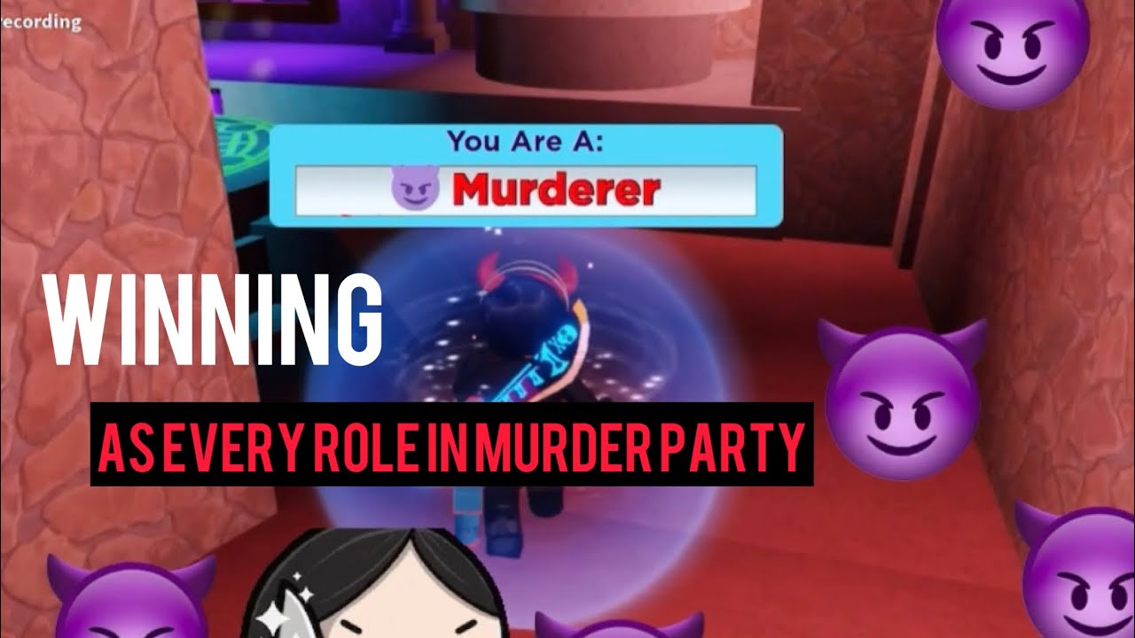 Trying to win as EVERY ROLE IN MURDER PARTY | roblox - YouTube