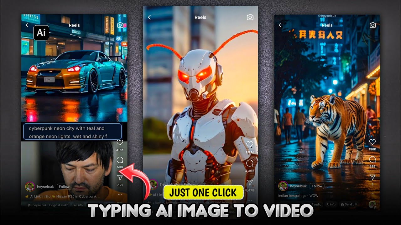 Create Eye Catching Reels: The Magic of Typing Photo Generator AI - YouTube
