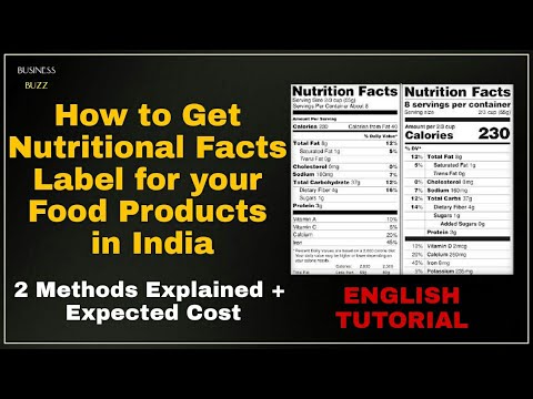 How to Get Nutritional Facts Label for your Food Product in India ...
