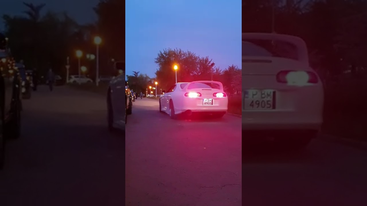 Toyota Supra MK4 going crazy in the park ! Crazy Supra sounds ! - YouTube