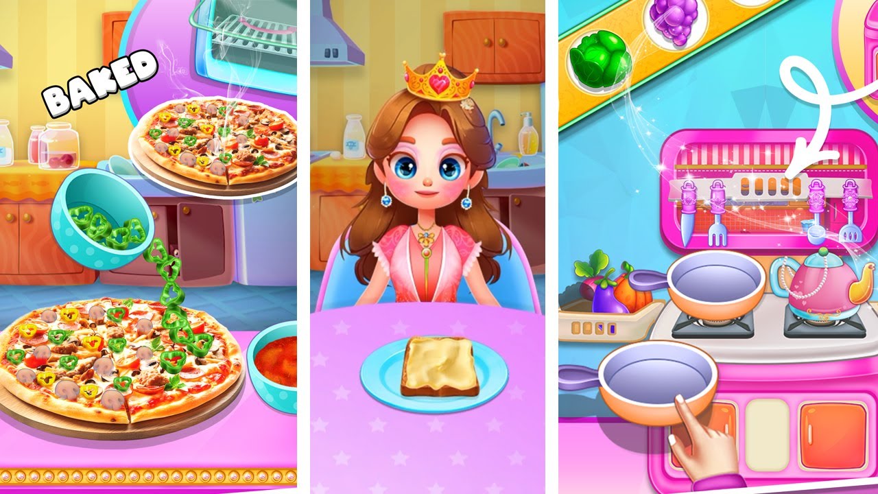 Princess Cooking Games 💞 Best Make Princess Kitchen Food 💞 Amazing ...