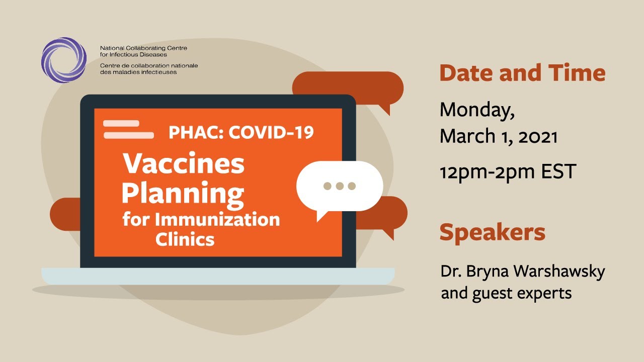PHAC: COVID-19 Vaccines Planning for Immunization Clinics - YouTube