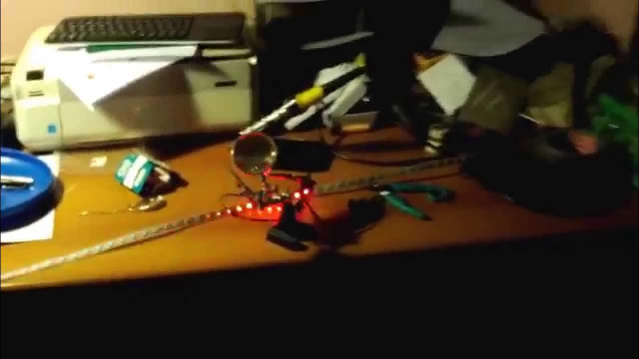 Led Strip Larson Scanner Arduino - YouTube