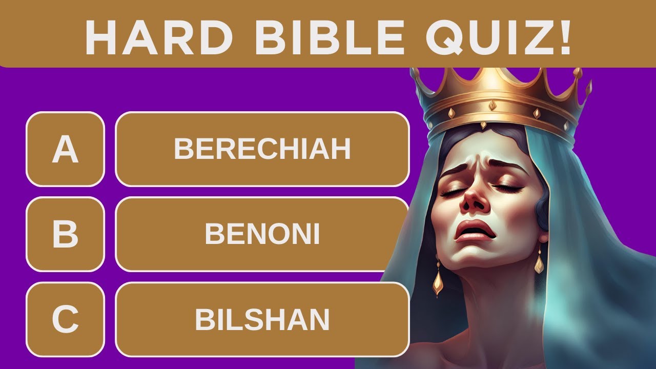TOUGH Bible Quiz - Are You a Bible Buff? Find Out Now! - YouTube
