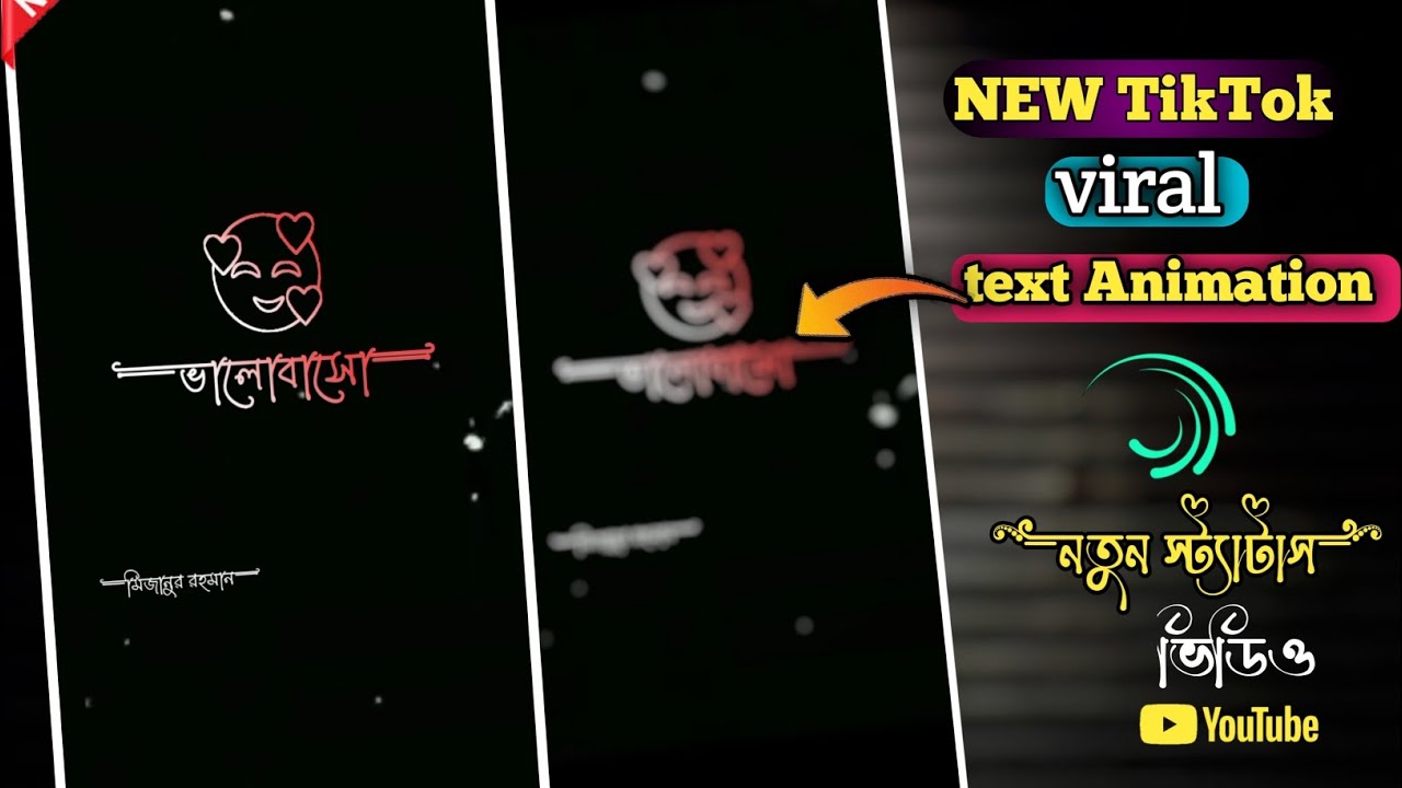 New Tik tok viral text animation & Status Editing on alight motion 🔥 ...