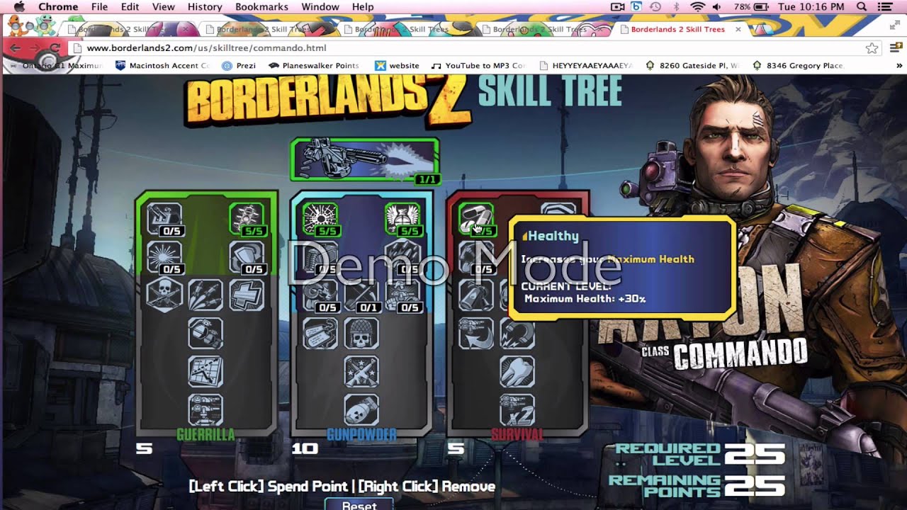 best skill tree set up for every character in borderlands 2 - YouTube