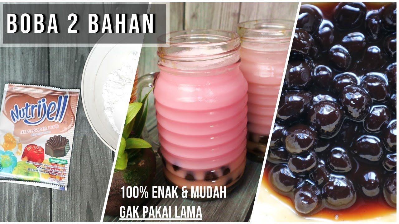 Resep Buat BOBA Mudah Hanya 2 BAHAN Tersimpel Mudah dan Enak PASTI JADI ...