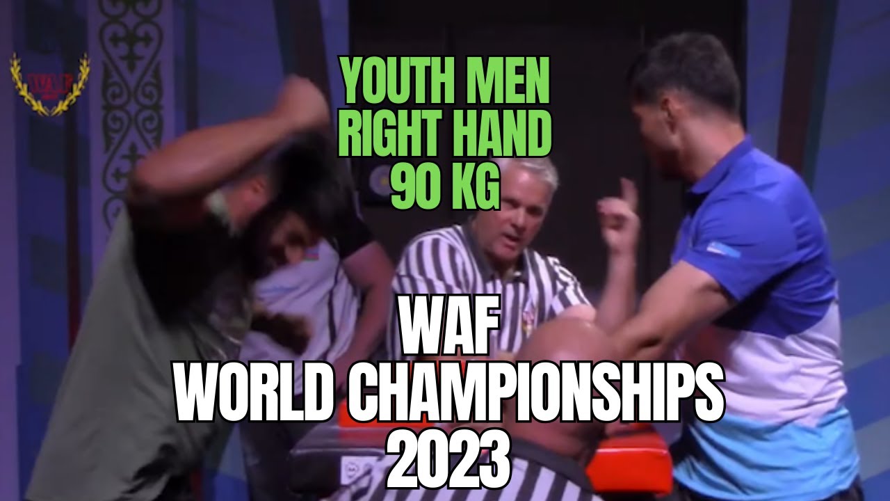 2023 WAF 90 KG RIGHT HAND YOUTH MEN ALL MATCHES - YouTube