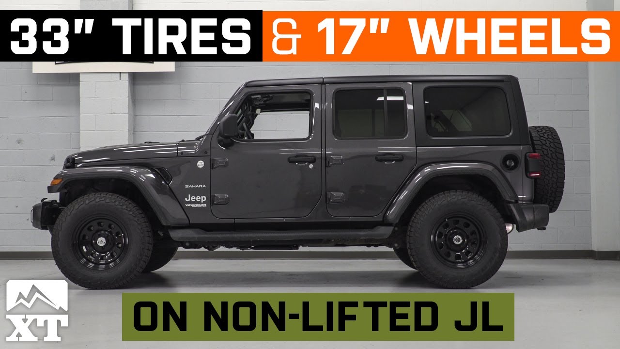 Stock JL Wrangler 33x11 5R17 17x9 Wheels W T Fitment YouTube