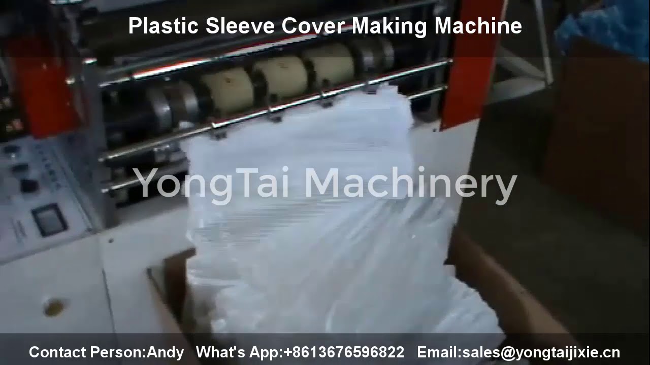 Plastic Sleeve Cover Making Machine - YouTube