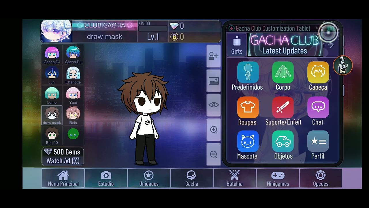 gacha Club DRAW MASK - YouTube