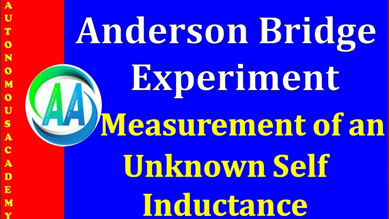 Anderson Bridge Experiment (in English) - YouTube