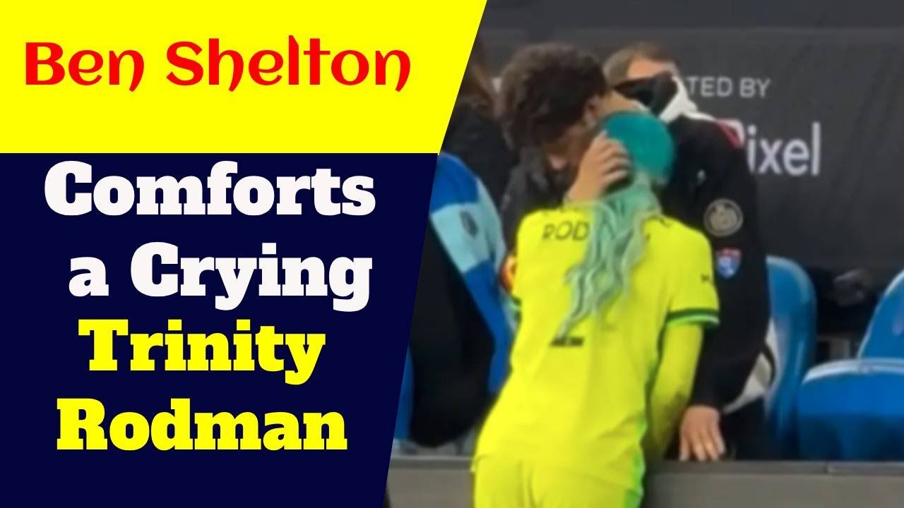 Ben Shelton Comforts a Crying Trinity Rodman - YouTube
