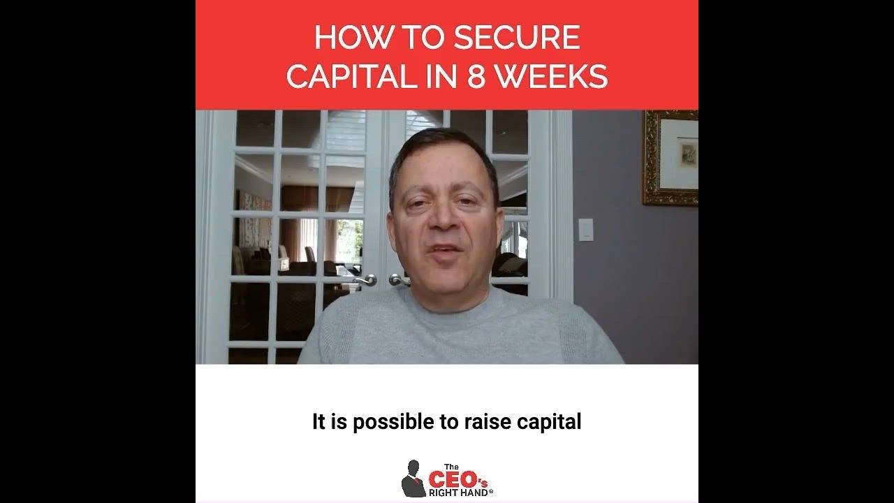 How to secure capital in 8 weeks.mp4 - YouTube