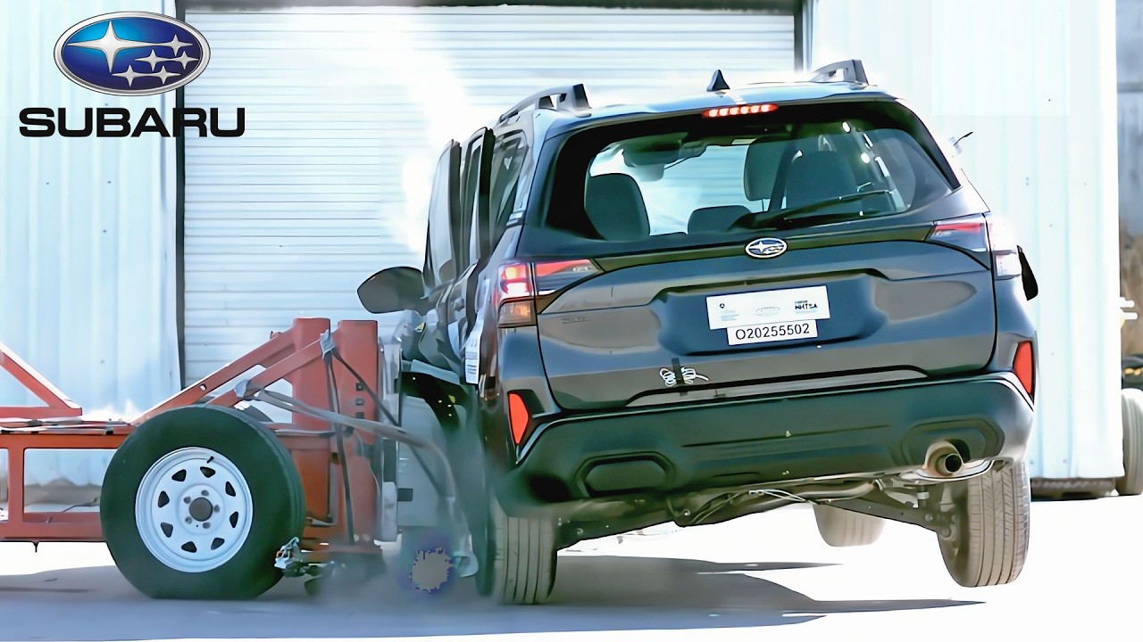 Subaru Forester side crash test | 2025 - YouTube