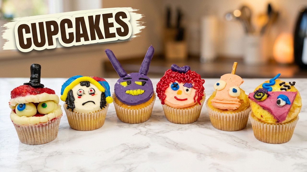 How to Make The Amazing Digital Circus Cupcakes with Buttercream ...