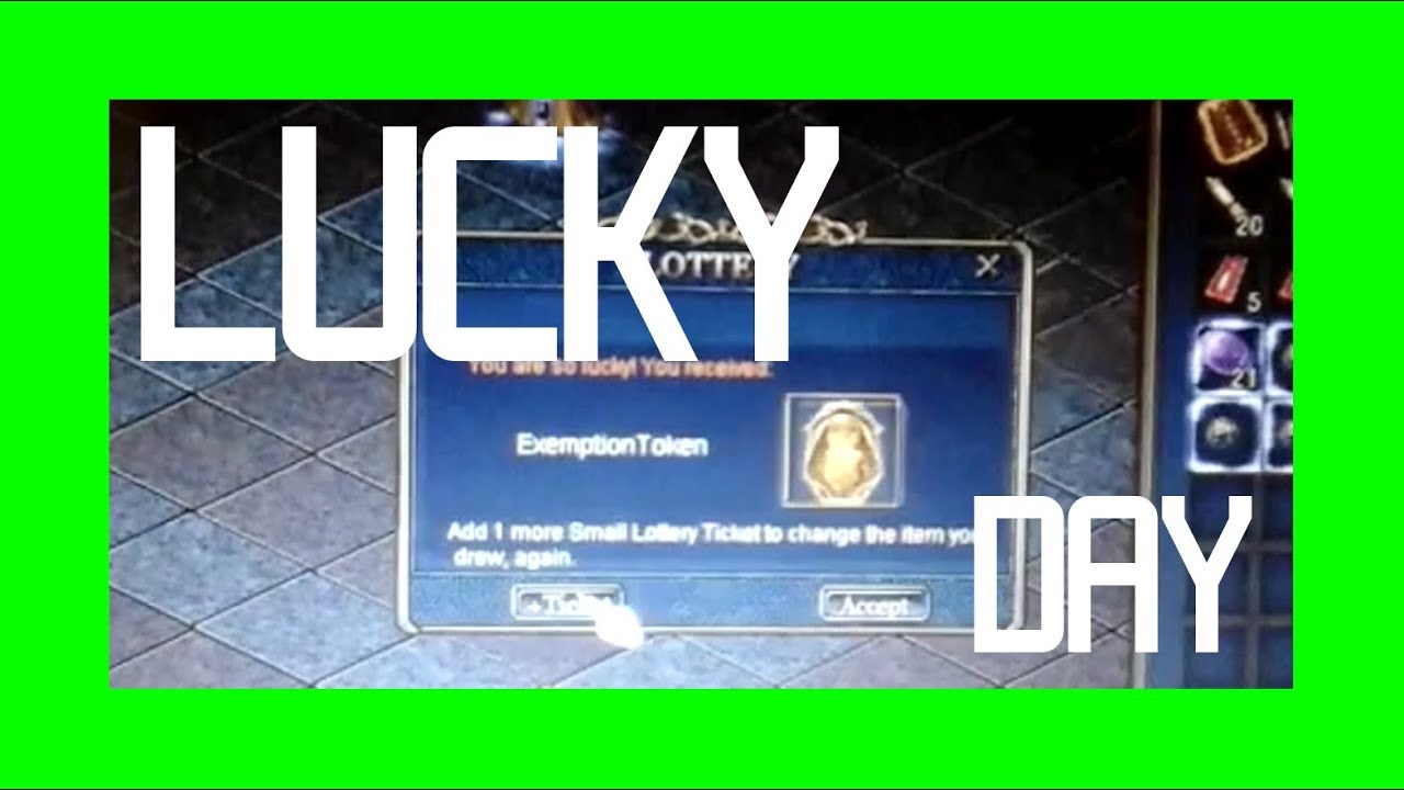 CONQUER ONLINE LOTTO LOTTERY LUCKY LADY LUCK TIME - YouTube