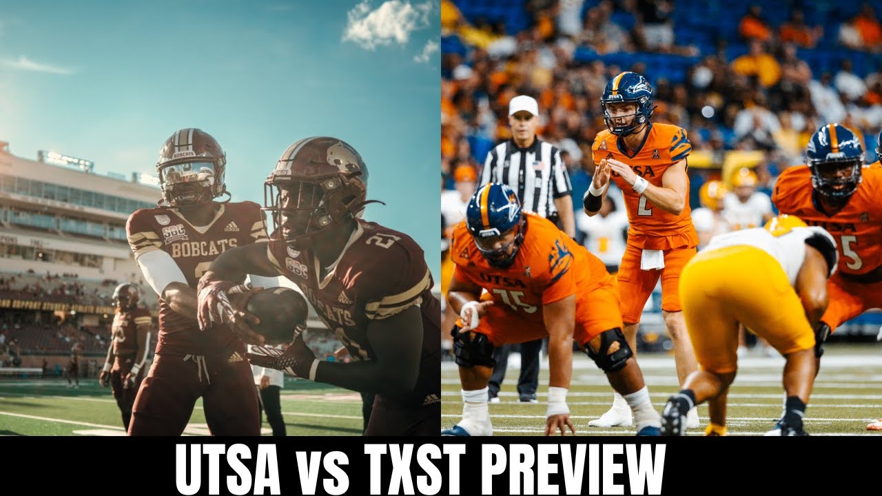 College Football Week 2 UTSA At Texas State Preview - YouTube