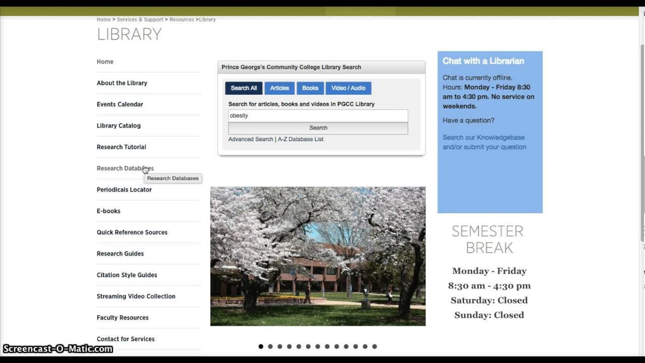 Intro to Library PGCC - YouTube