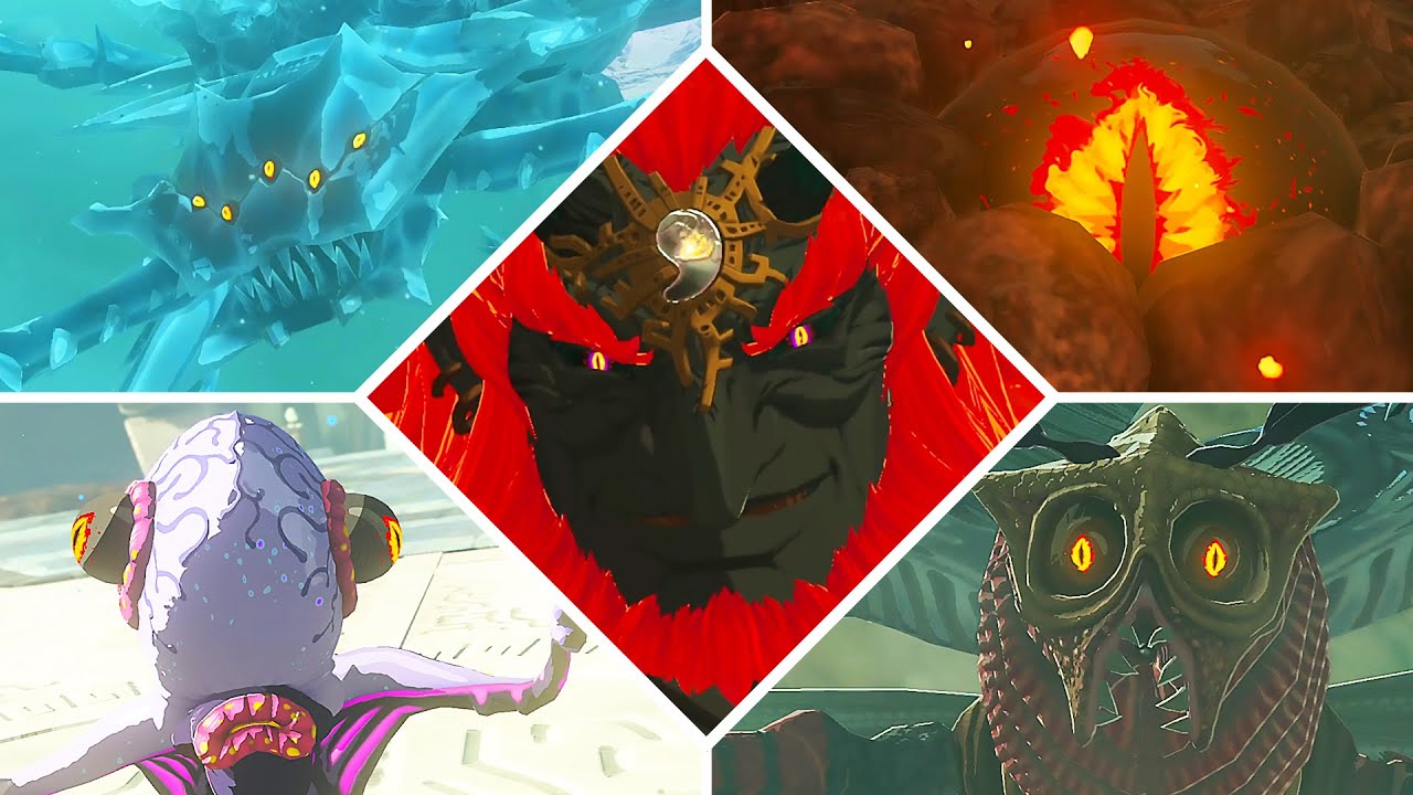 The Legend of Zelda: Tears of the Kingdom - All Bosses - YouTube