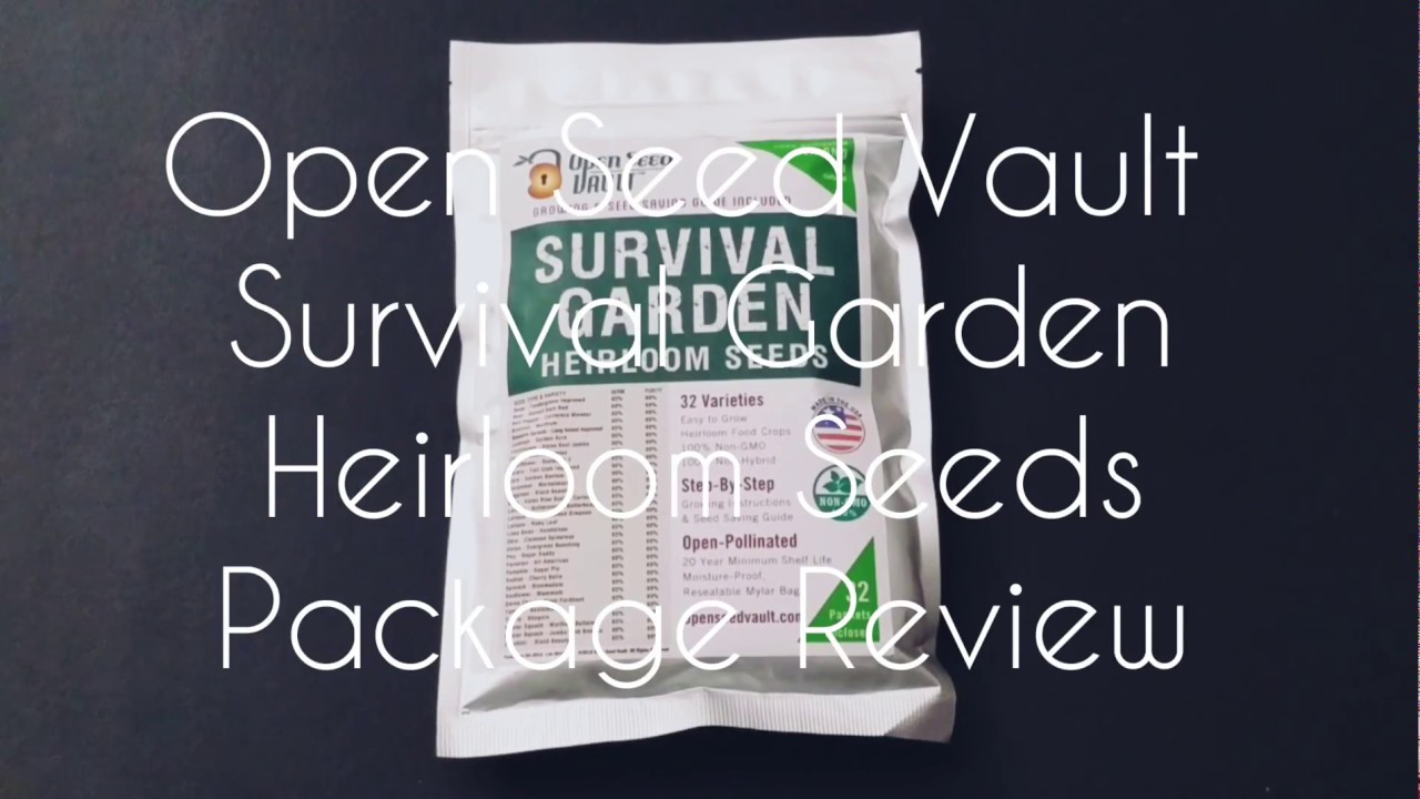 Open Seed Vault: Survival Garden Heirloom Seeds Package Review - YouTube