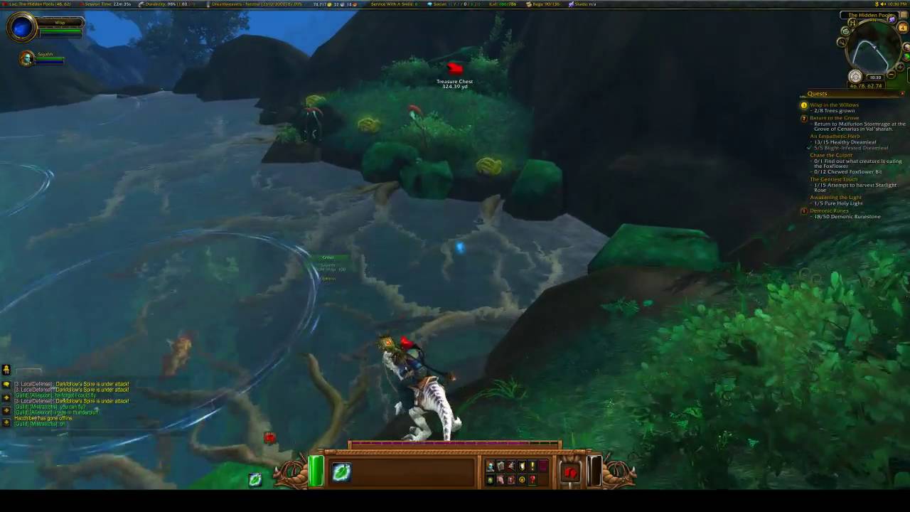 WoW Wisp in the Willows Quest - YouTube