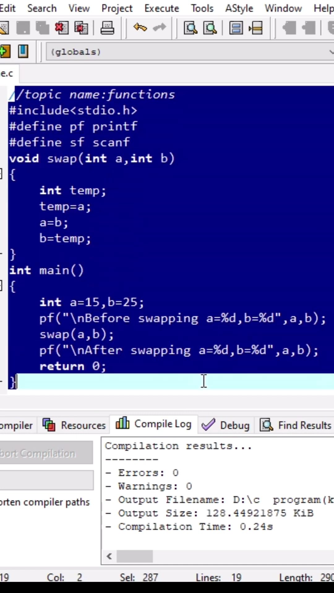 Function In C Coding C Programming Cprogramming Codingviral