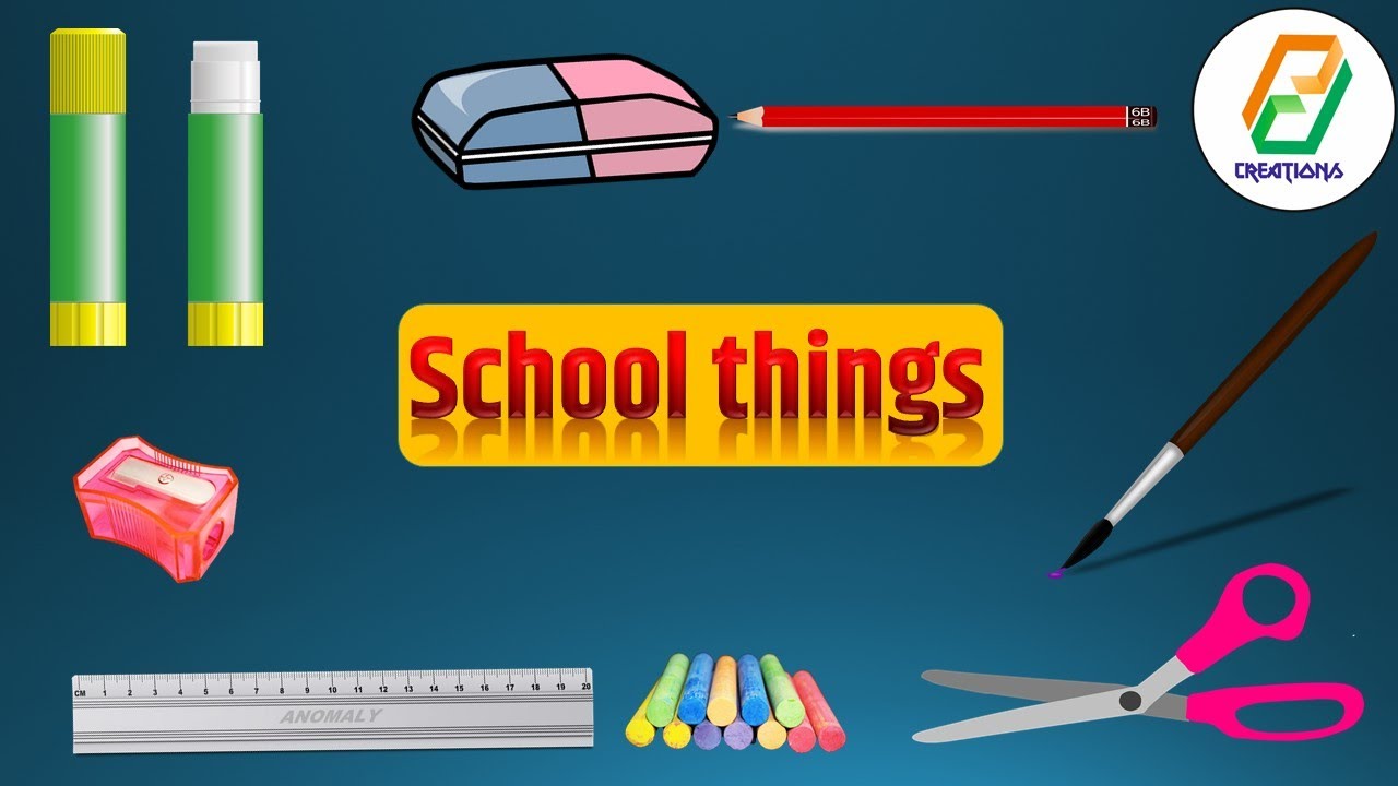 school things | शालेय वस्तू | shaley vastu | school supplies ...