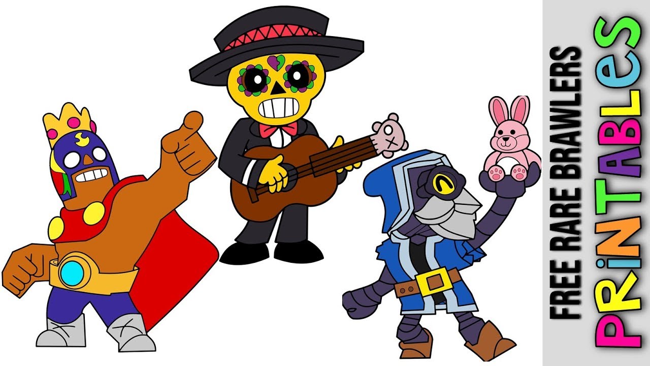 Rare Brawlers Poco El Primo And Barley ★ Free Printables ★ Cute Easy ...