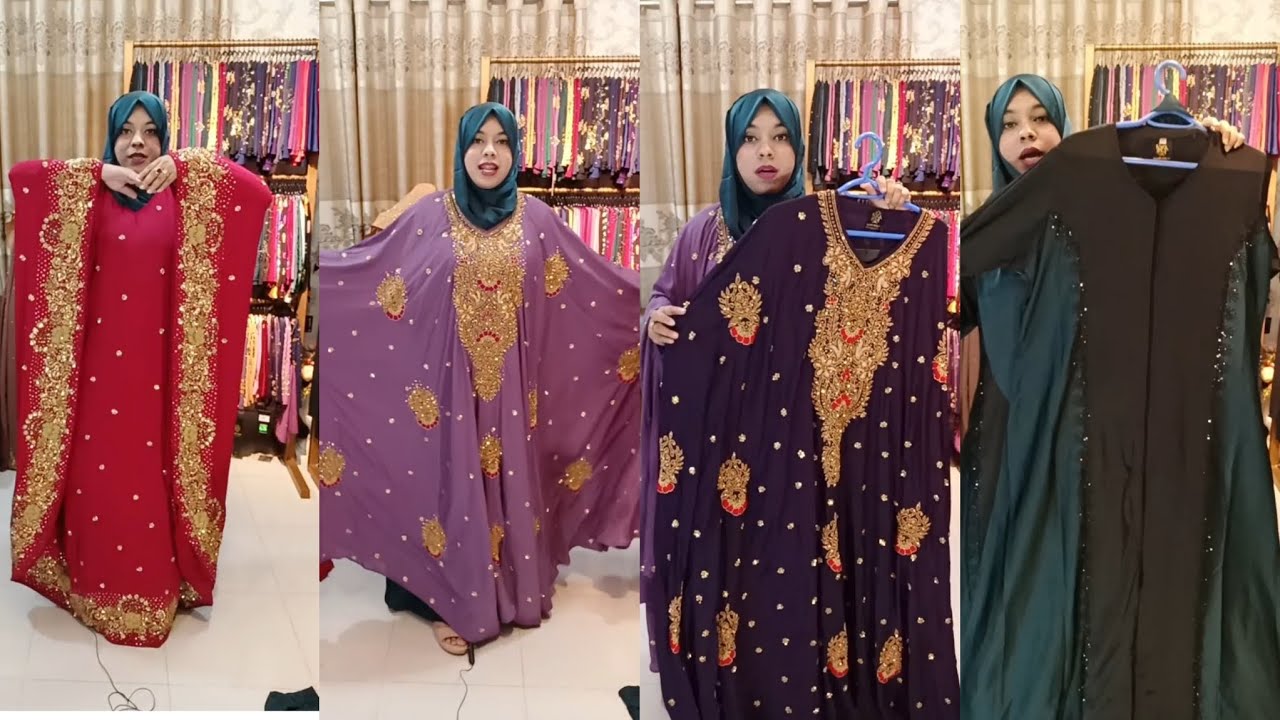 Dubai Pattern handicrafts abaya || Bridal abaya || Embroidery Abaya ...