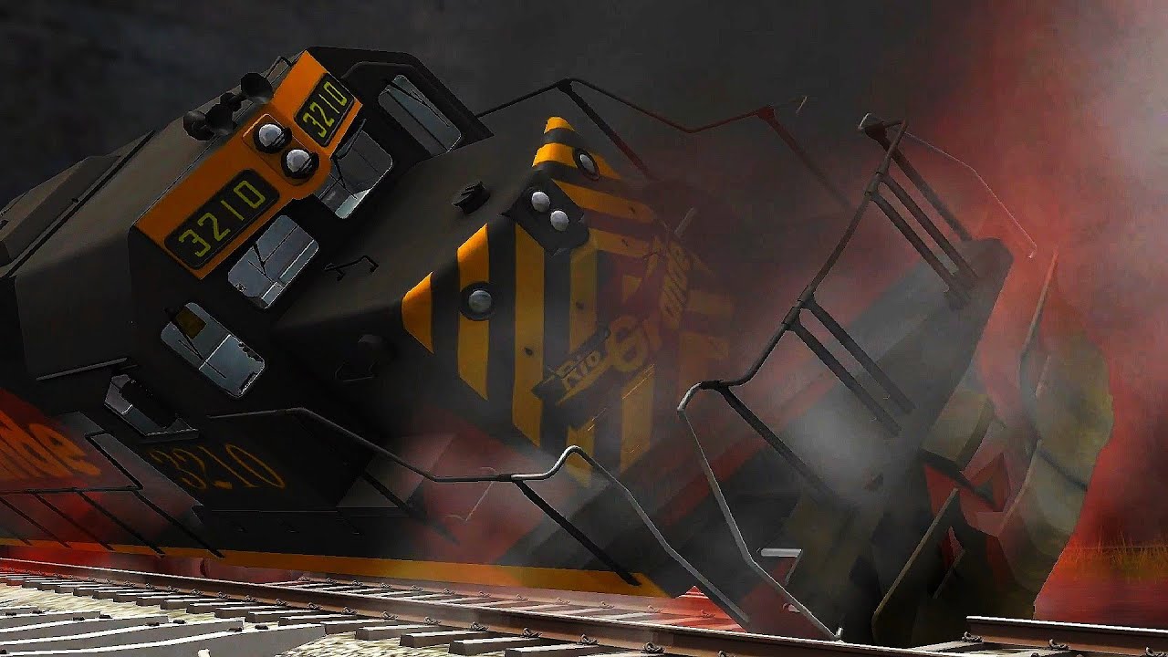 The engine got derailed due to derailment || Fire Caught on Locomotive ...