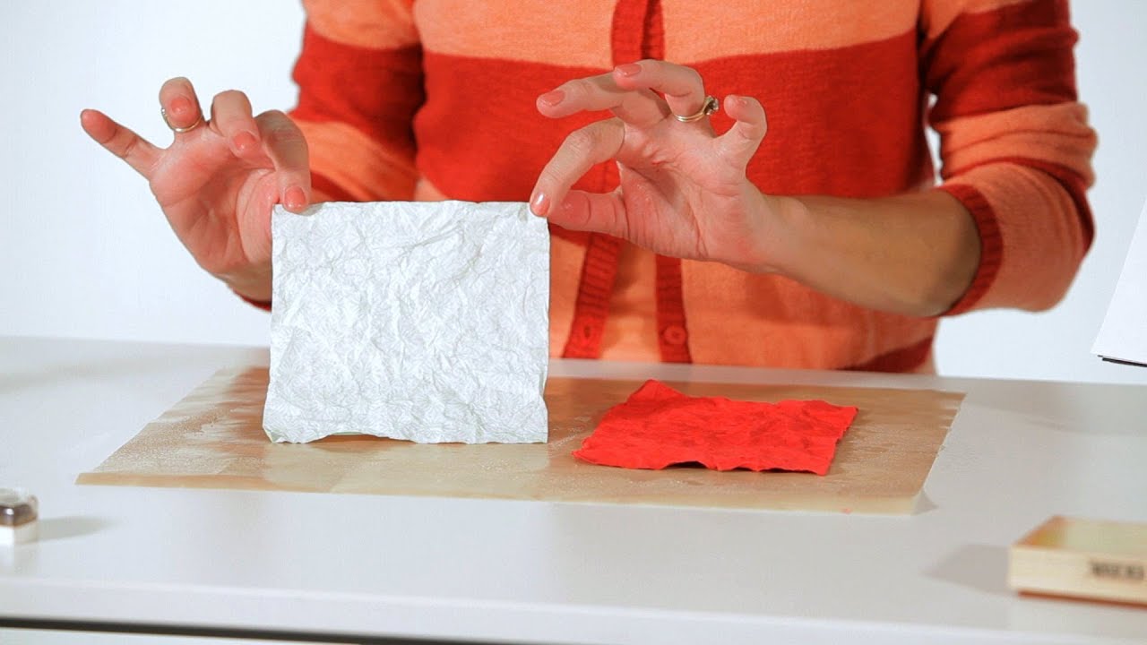 How to Crumple Card Stock | Scrapbooking - YouTube