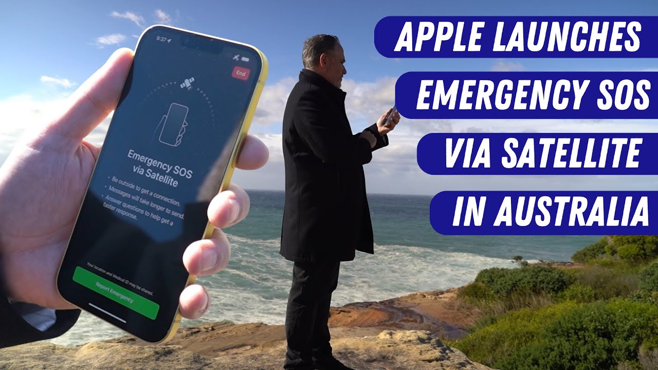 Emergency SOS via Satellite launches in Australia on iPhone 14 - YouTube