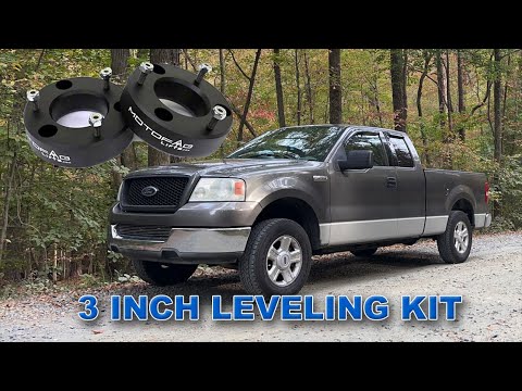 3 inch leveling kit installed on the F150 - YouTube