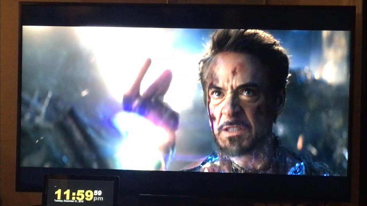 If You Start Avengers Endgame at Exactly 9:29:30 on New Years Eve, Tony ...