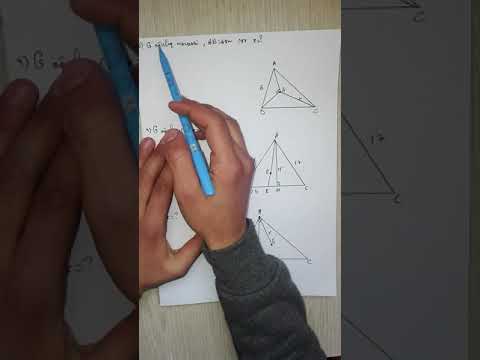 Üçbucaqlar 6. Medianın xassesi ve misalların izahlı helli