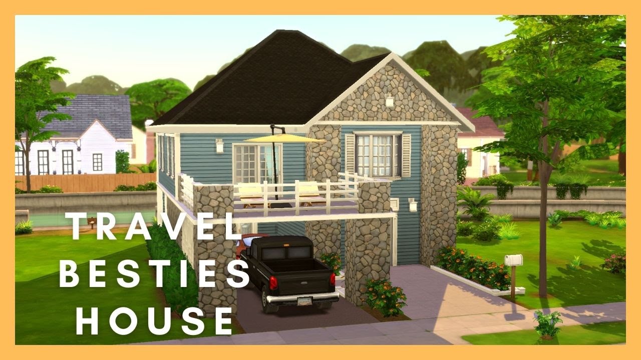 Travelling Bestfriends' House - The Sims 4 Speed Build - YouTube