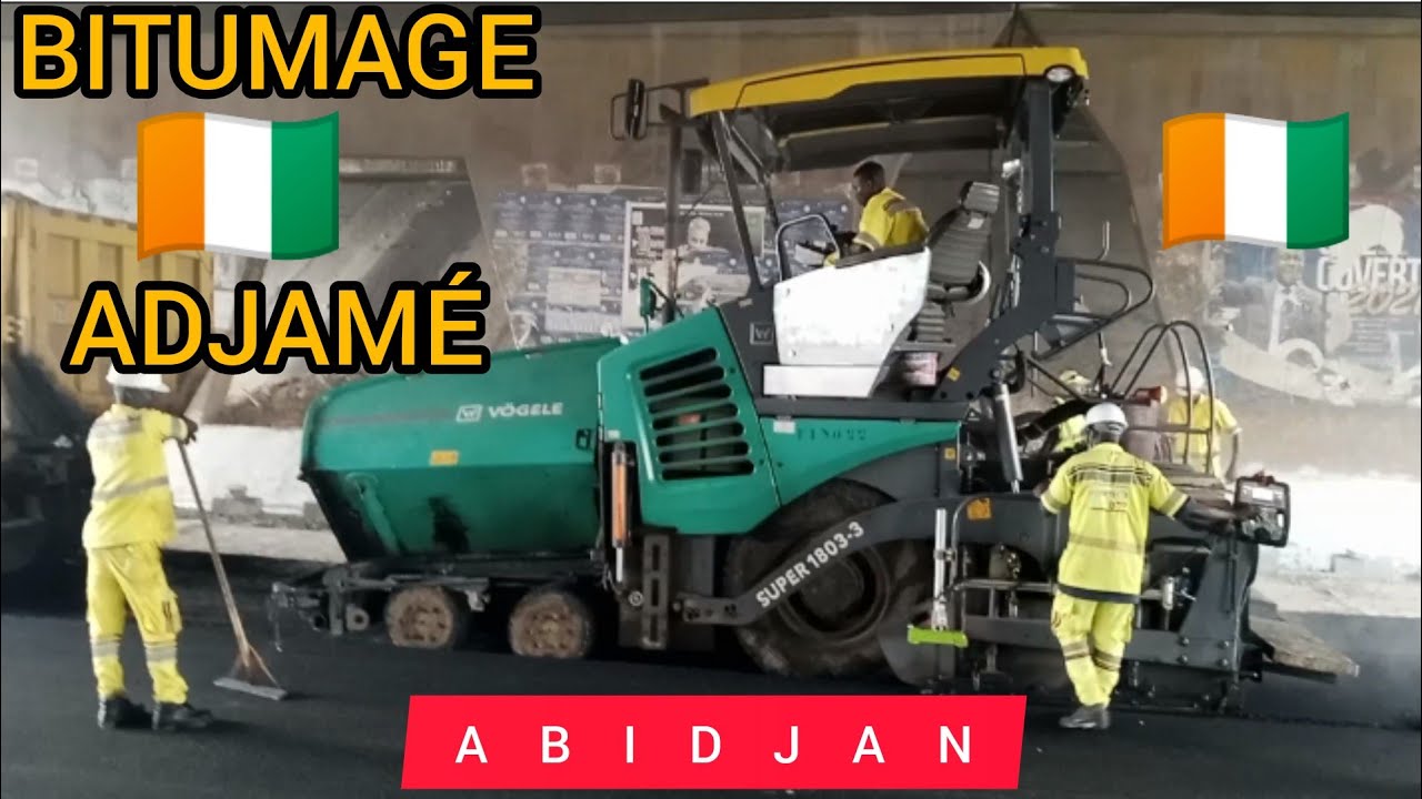 Un Nouveau Bitumage Important A Adjamé - YouTube