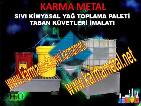 KARMA METAL-Toplama Taban Küveti Galvaniz hazneli düz metal paletler Paslanmaz çelik taşma havuzları