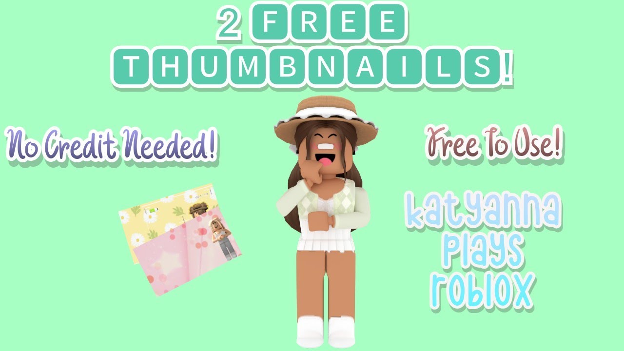 FREE ROBLOX THUMBNAILS! ( NO CREDIT NEEDED!) - YouTube