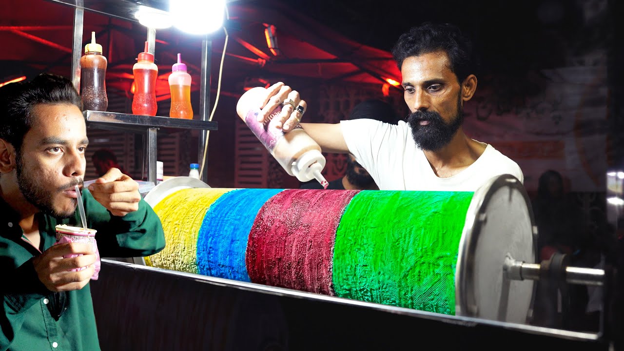 The most UNIQUE ICE CREAM Night Preparation | INSANE Roller Ice Cream ...