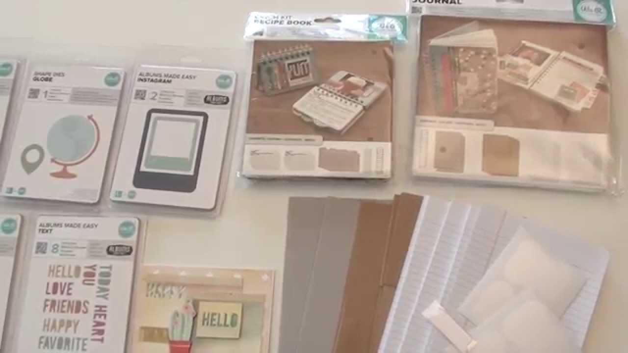 New We R Memory Keepers die cutting dies - YouTube